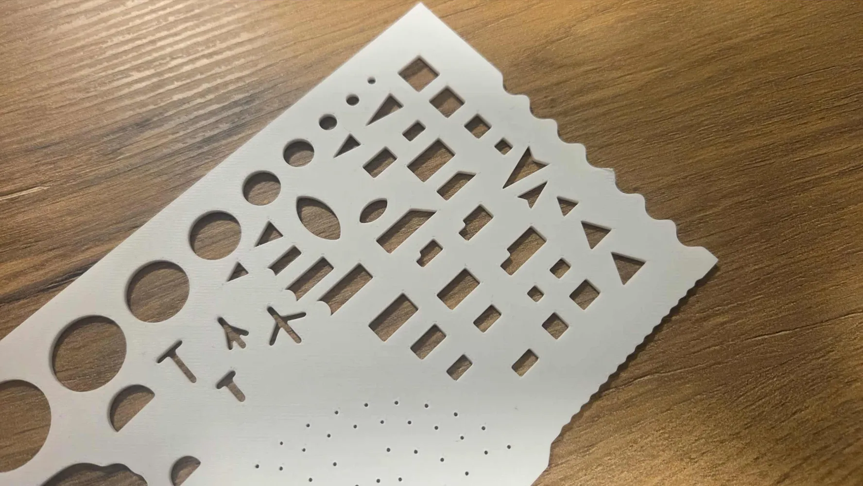 Ruler Stencil - drawing template 1 - Free 3D Print Model - MakerWorld