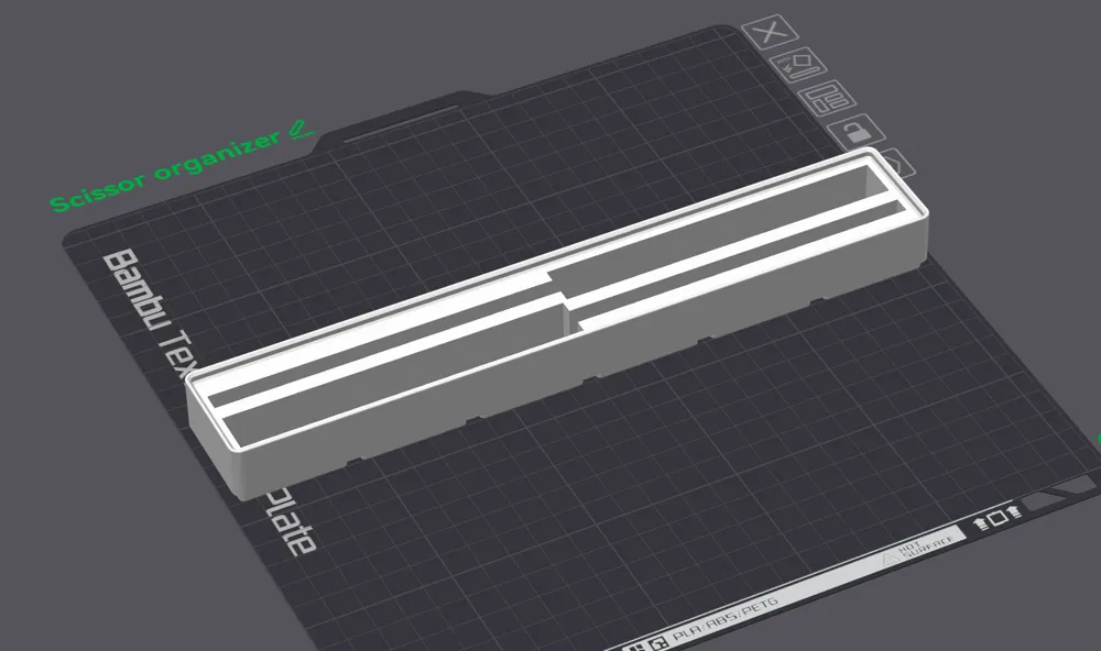Gridfinity Dual scissor holder - Scotch Titanium by EMB3D MakerWorld ...