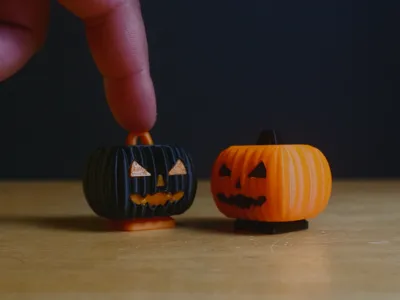 Halloween Pumpkin Fidget Clicker by UnchainedHobbies - MakerWorld