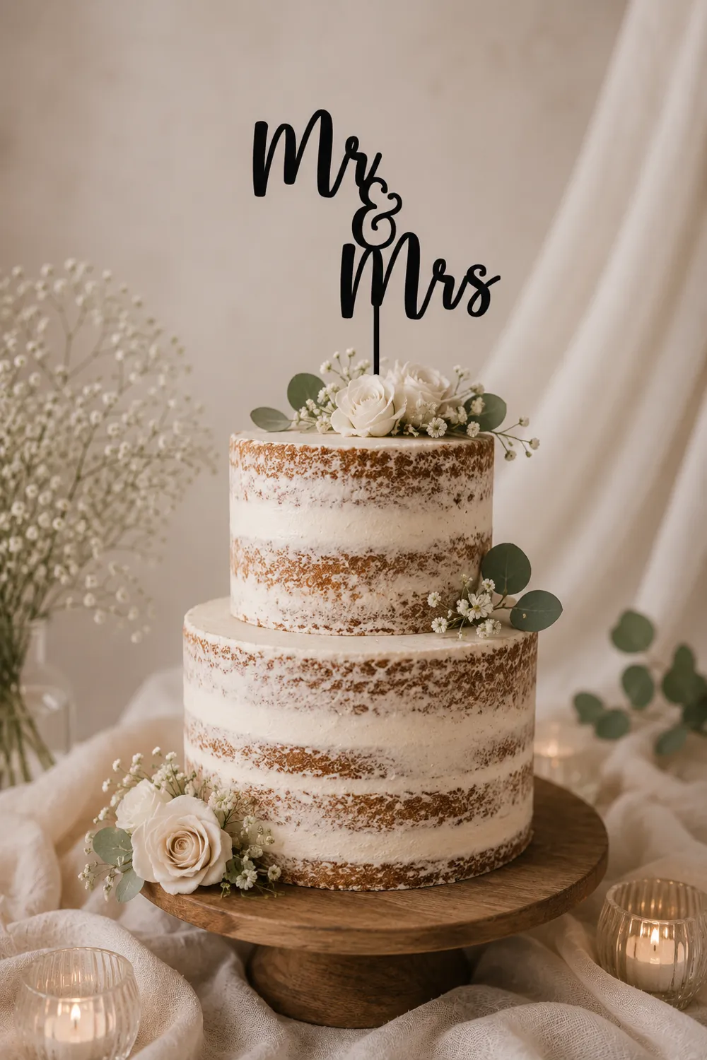 Decoración para tarta de boda Mr & Mrs Novios - Modelo de impresión 3D ...