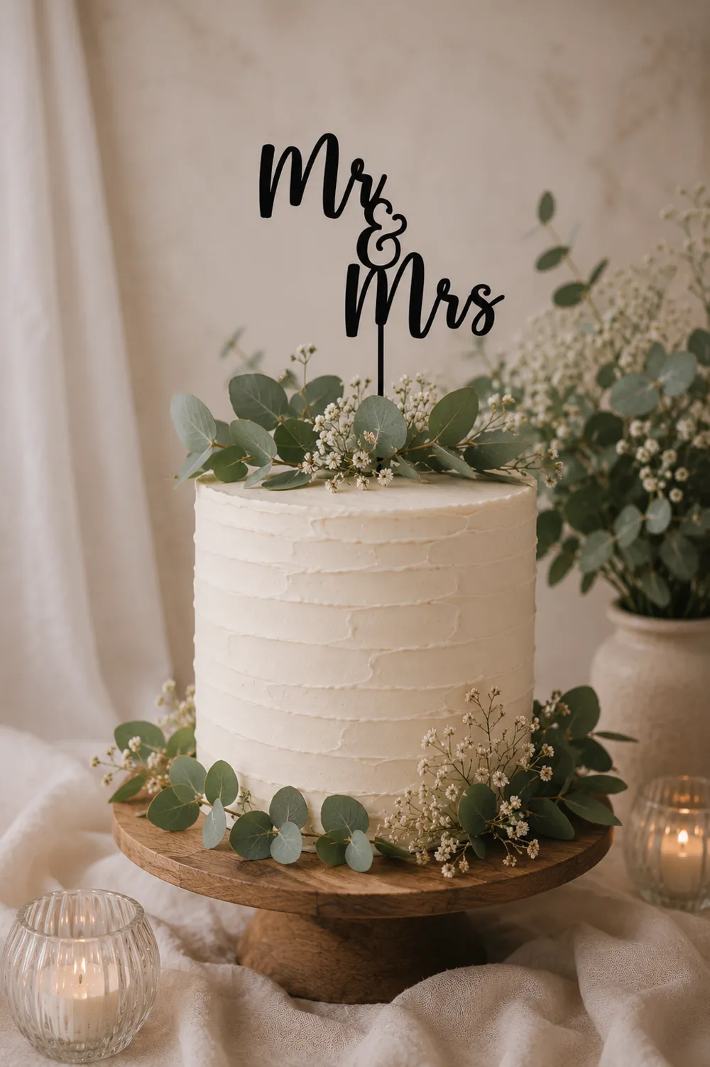 Decoración para tarta de boda Mr & Mrs Novios - Modelo de impresión 3D ...
