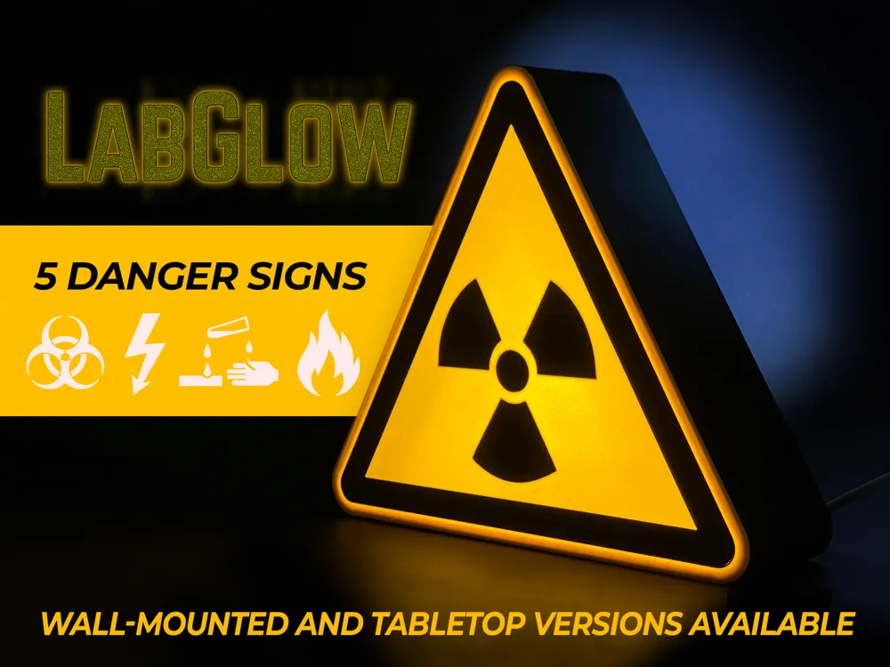 LabGlow - Laboratory Danger Signs by GENERA 3D MODEL ART MakerWorld ...