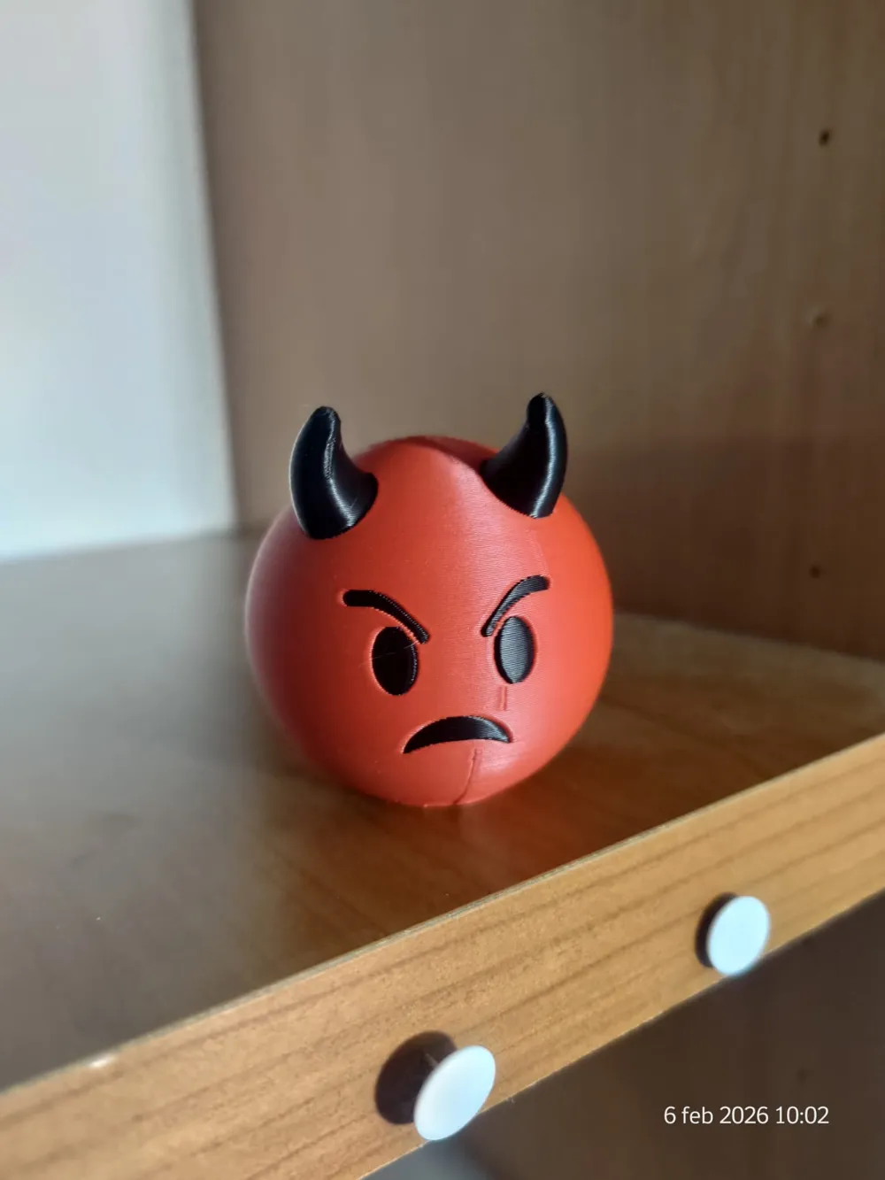 Emoji Collection - Angry Face - Horns Down - Free 3D Print Model ...