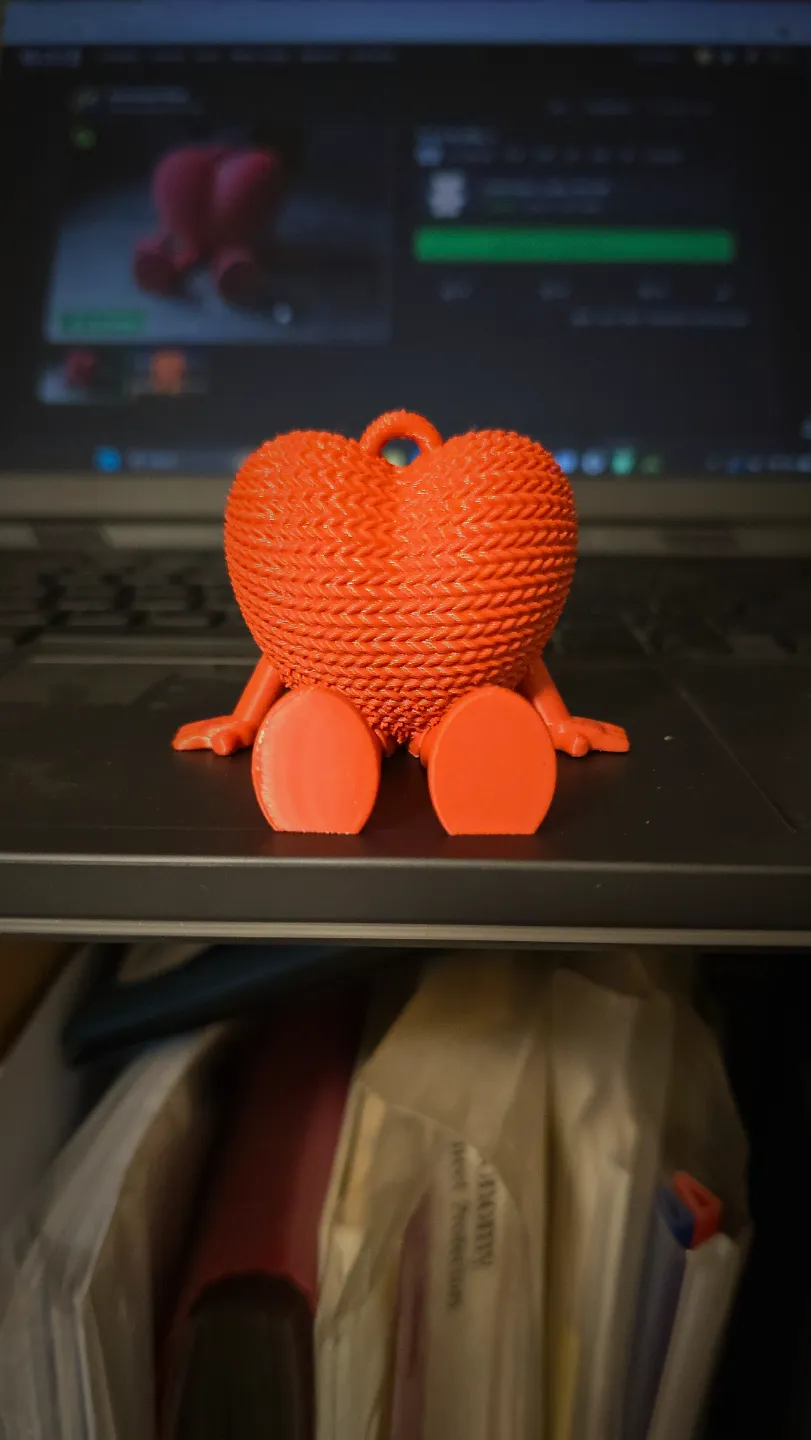 knit heart flexi - Free 3D Print Model - MakerWorld
