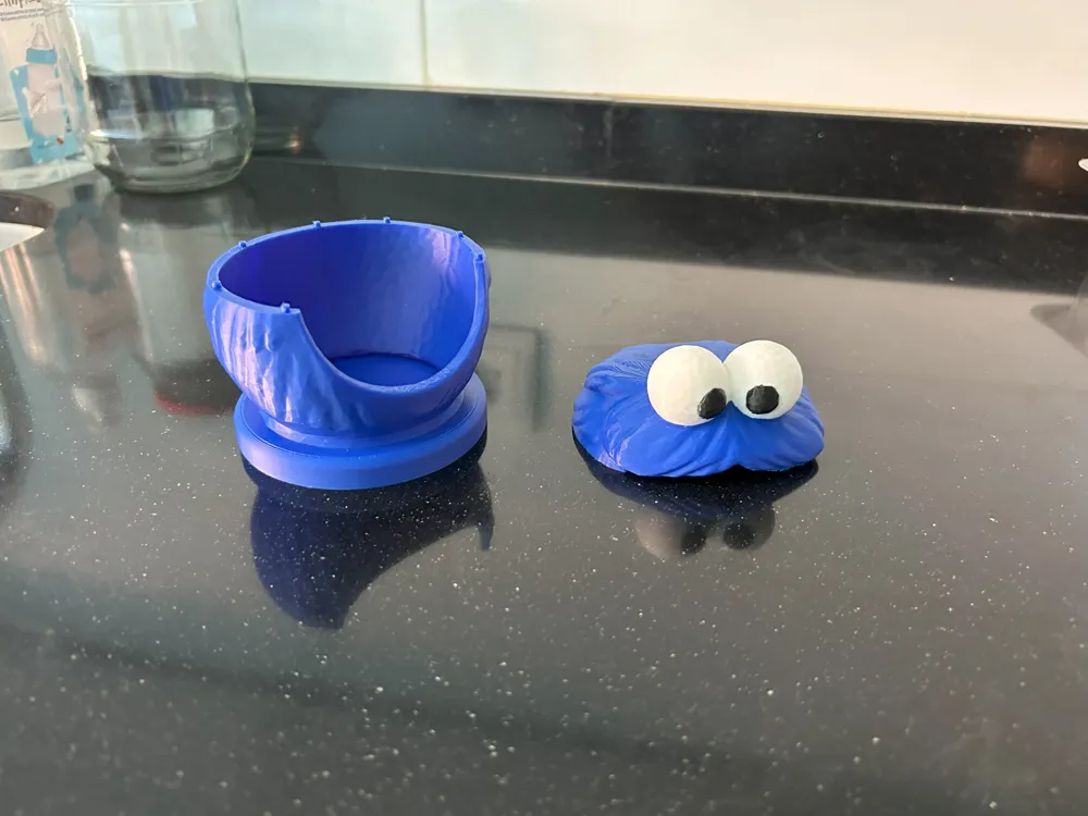 Cookie Jar (Cookie Monster) - Free 3D Print Model - MakerWorld