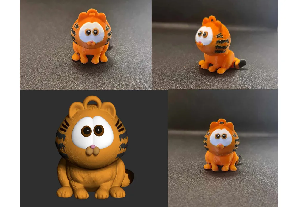 Keychain Baby Garfield with painted on whiskers by MiX&BitS - MakerWorld