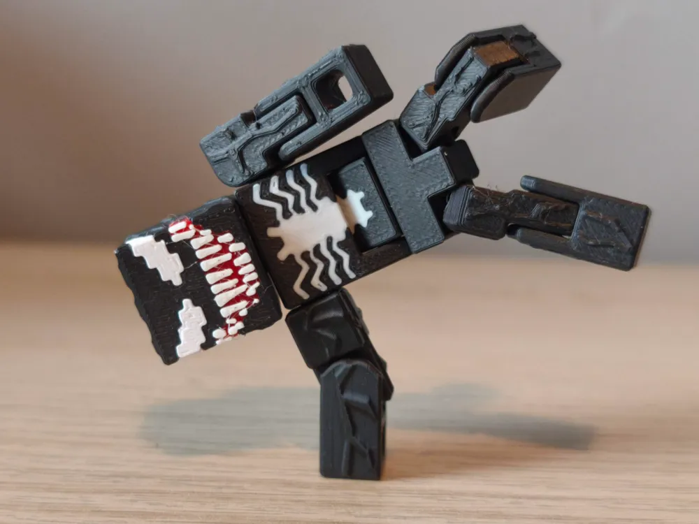 Minecraft Venom (Print-in-Place Upgrade) by Spennolio MakerWorld: Download Free 3D Models