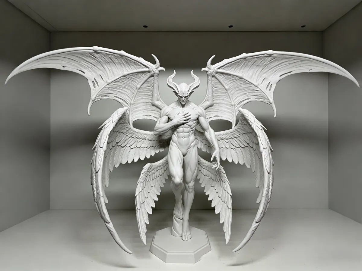 Anjo caído - Modelo gratuito para impressão 3D - MakerWorld