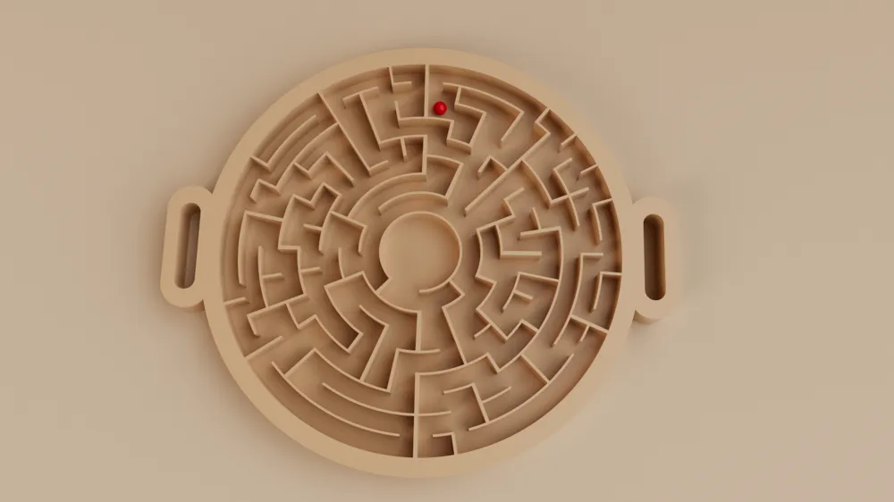 Maze game by Chua MakerWorld: Download Free 3D Models