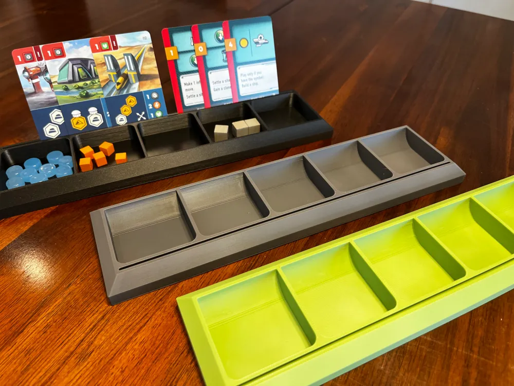 Board Game Player Tray for Tokens & Coins by Jerald MakerWorld ...