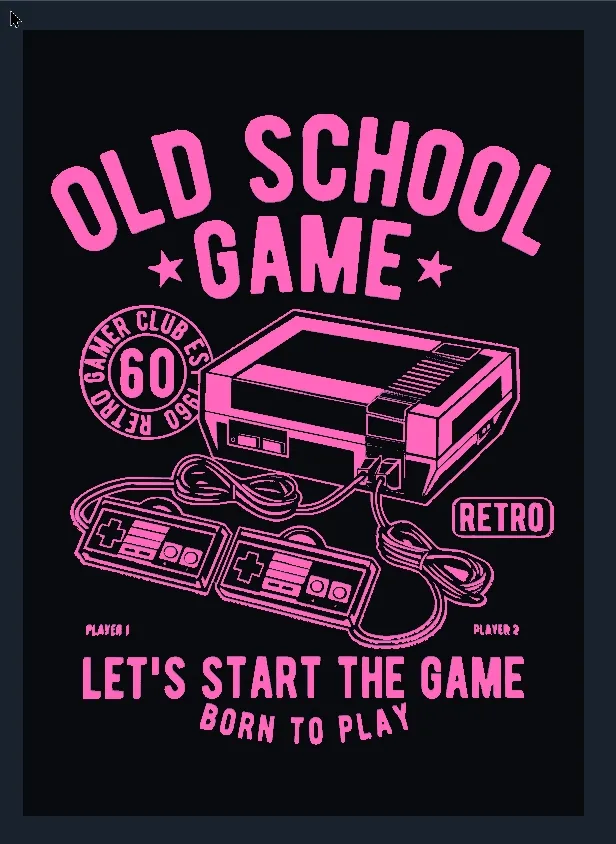 Hueforge Old School Game 2 colors by StefBull85 - MakerWorld