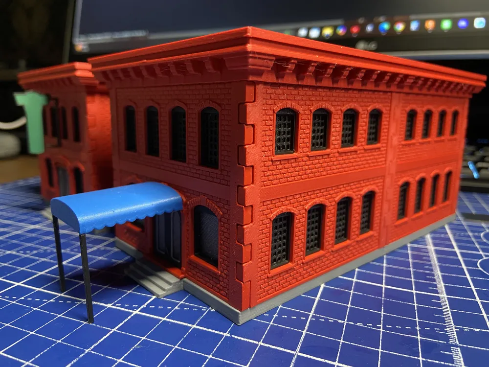 1920's Commercial Building, HO Scale - Free 3D Print Model - MakerWorld