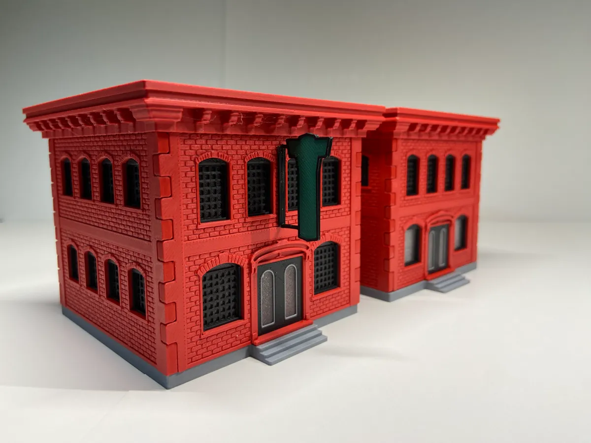 1920's Commercial Building, HO Scale - Free 3D Print Model - MakerWorld