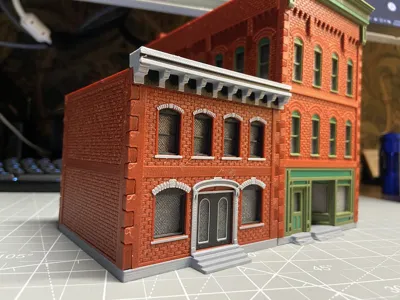 1920's Commercial Building, HO Scale by bowser MakerWorld: Download ...