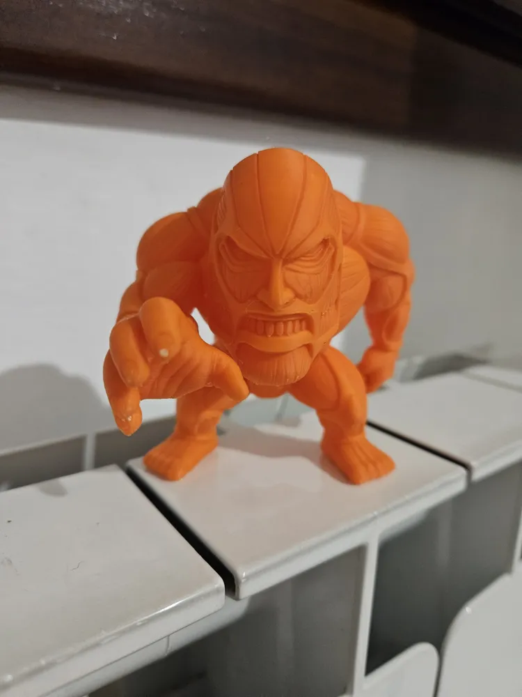 Chibi Colossal Titan-Attack on Titan (AoT) Fan Art - Free 3D Print ...