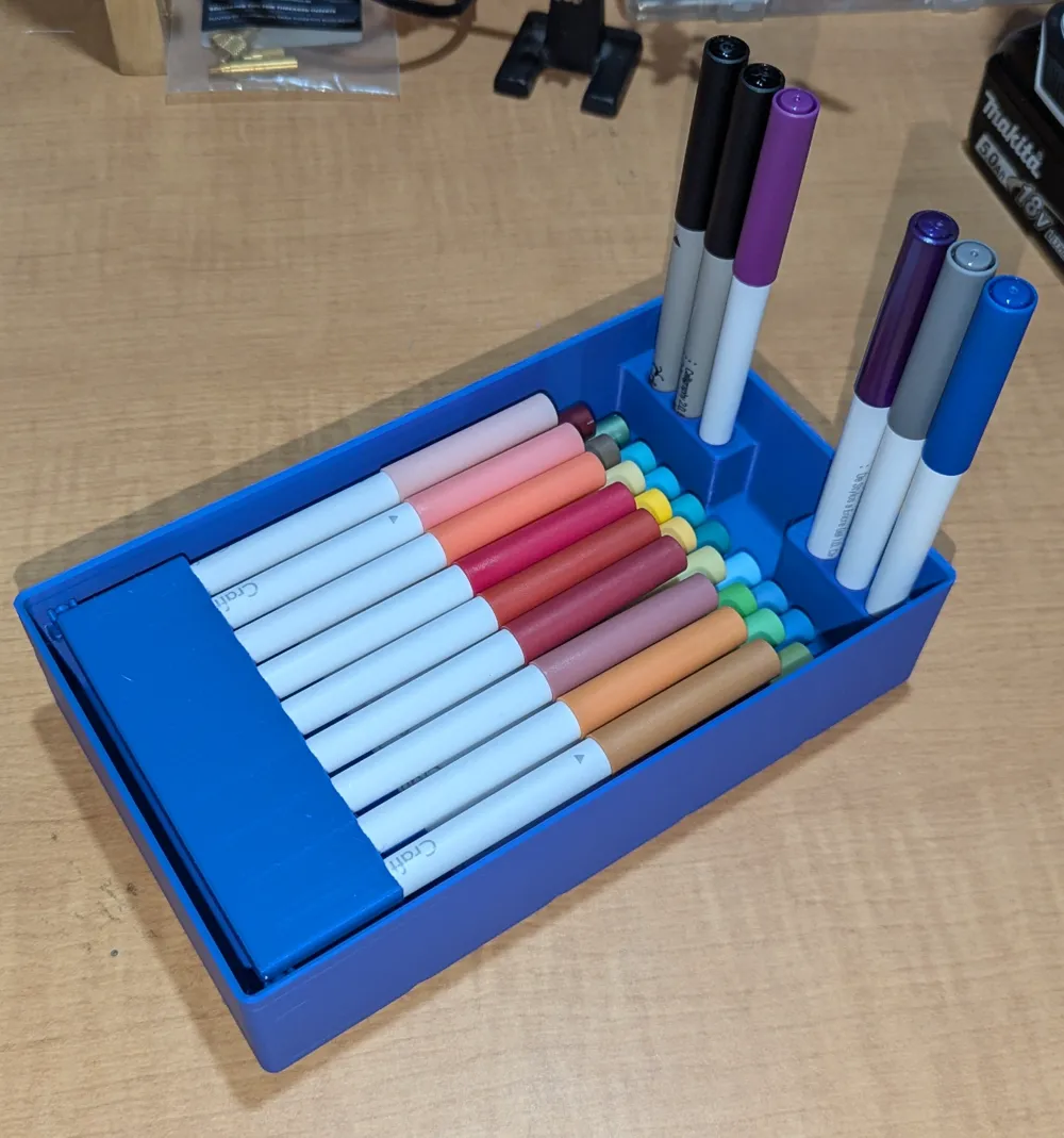 Gridfinity Cricut Marker Storage - Free 3D Print Model - MakerWorld