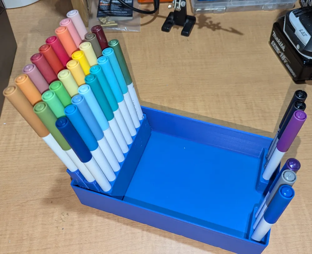 Gridfinity Cricut Marker Storage - Free 3D Print Model - MakerWorld