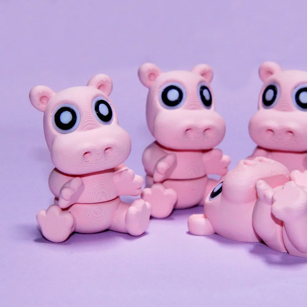 Flexi Hippo - Free 3D Print Model - MakerWorld