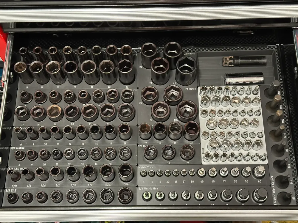 Gridfinity Gearwrench Socket Trays by Rallyroo MakerWorld: Download ...