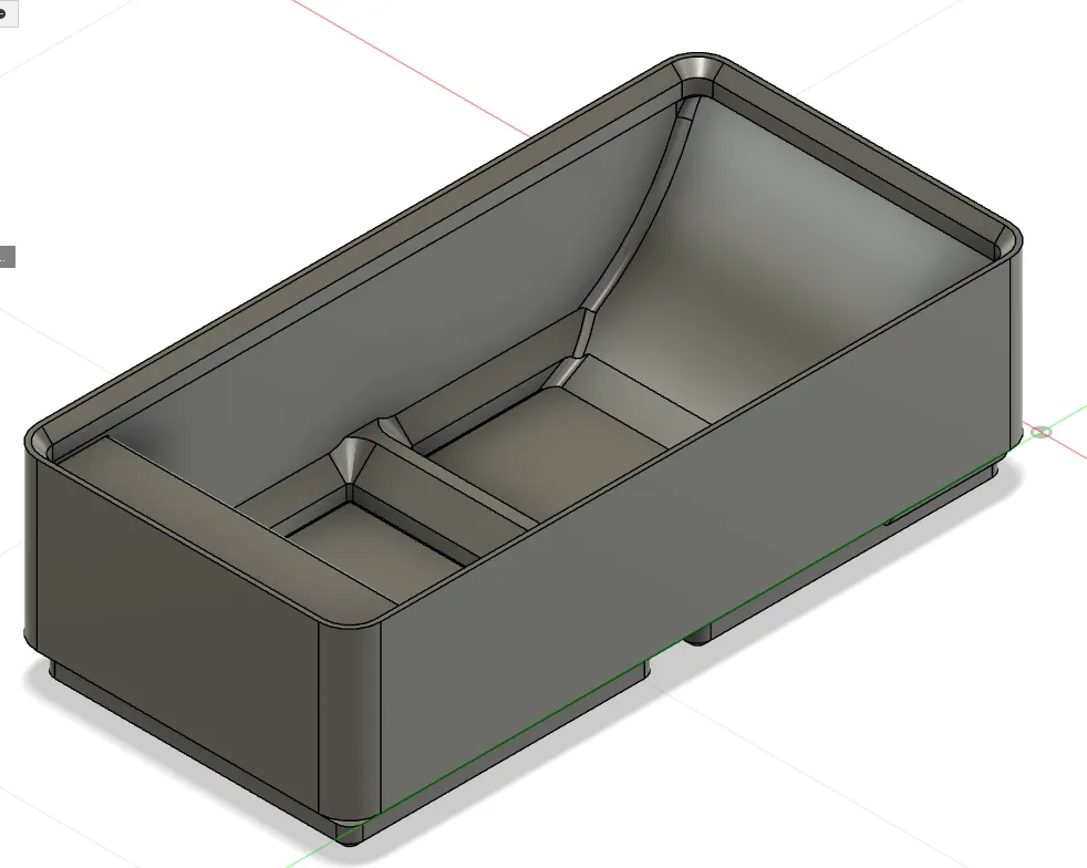 Gridfinity 2x1x3 shelled, lite, stackable, with scoop and label by ...