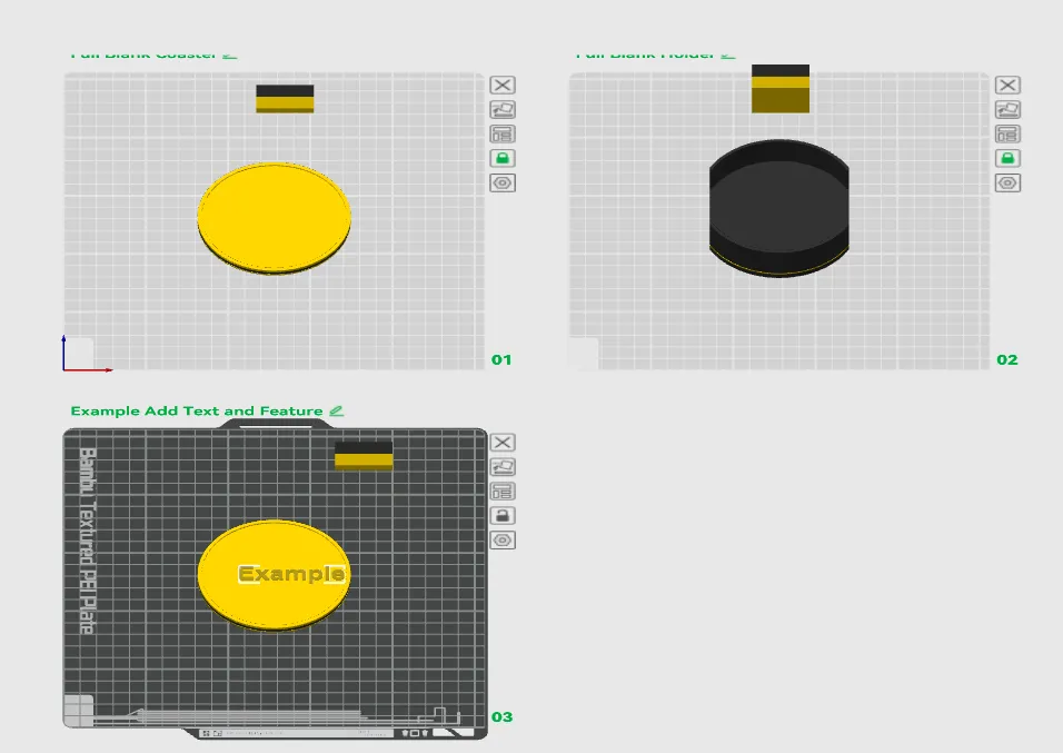 Customizable Coaster Set (add your own text and graphics) - Free 3D ...