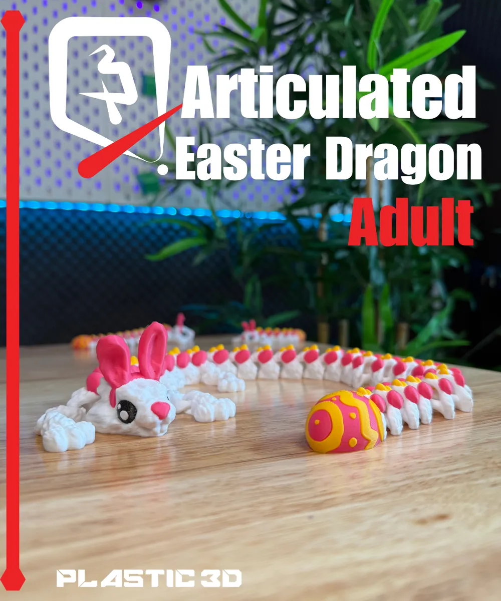 Articulated Easter Dragon- Elder by Plastic3D MakerWorld: Download Free ...