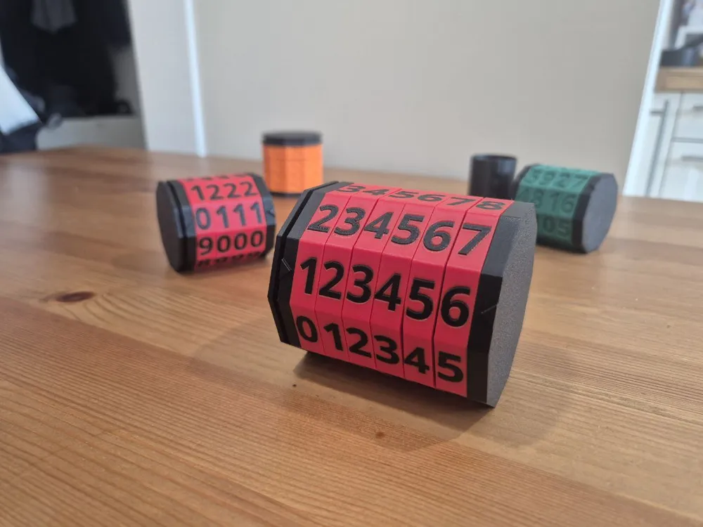 Number Safe - Cryptex (Large Version, no Supports) - Free 3D Print ...
