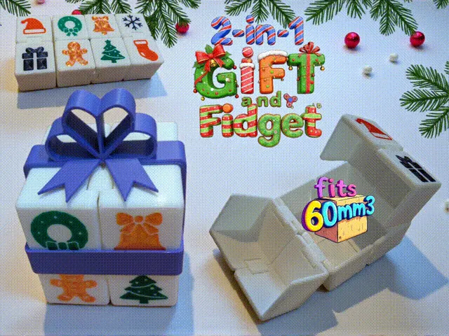 Large Xmas Infinity Gift Box - Free 3D Print Model - MakerWorld
