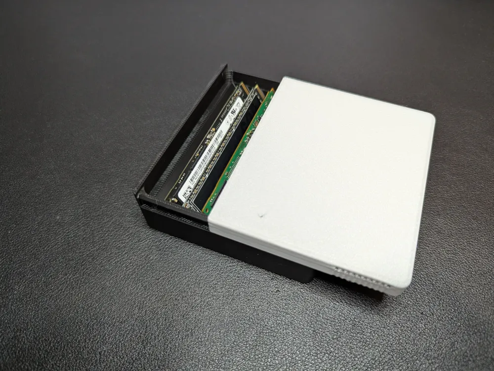 Storage Box for M.2 SSD's – Slide Lid with Lock - Free 3D Print Model ...