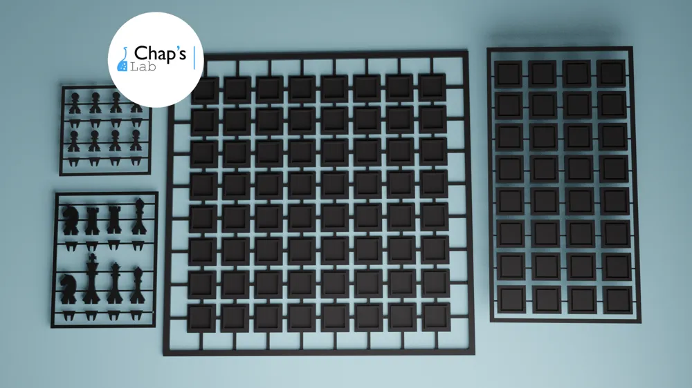 Chess board - kitcard style by Chap's lab - MakerWorld