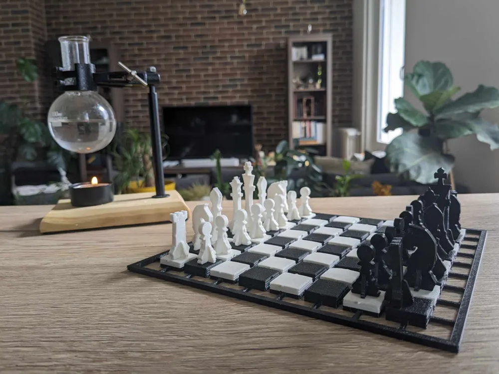 Chess board - kitcard style by Chap's lab - MakerWorld