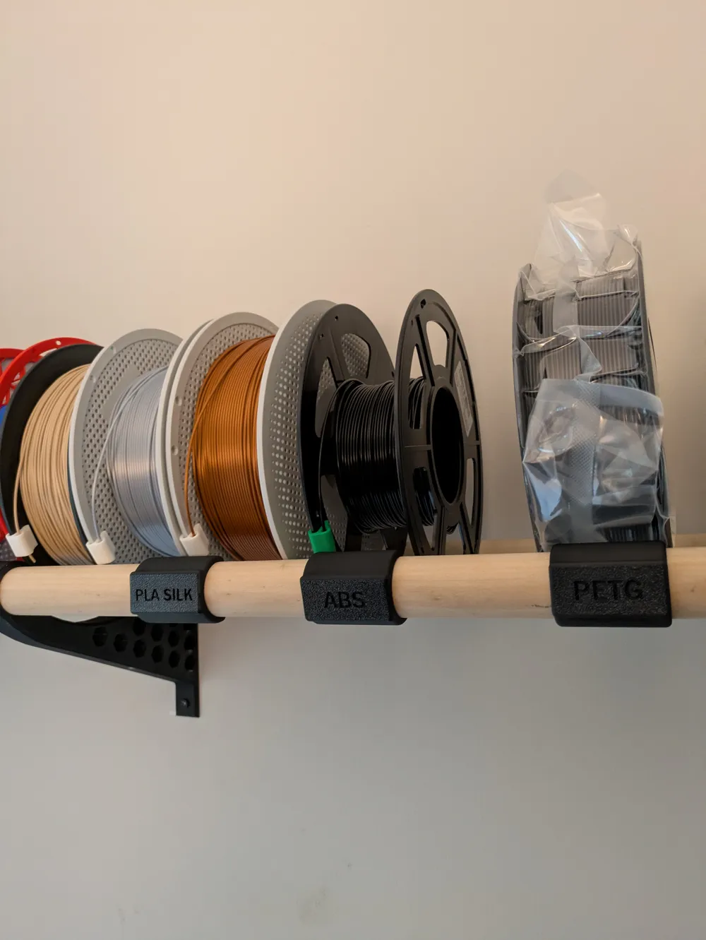 Filament Shelf Brackets for 1.25" Dowel Rods by FontzFabrication ...