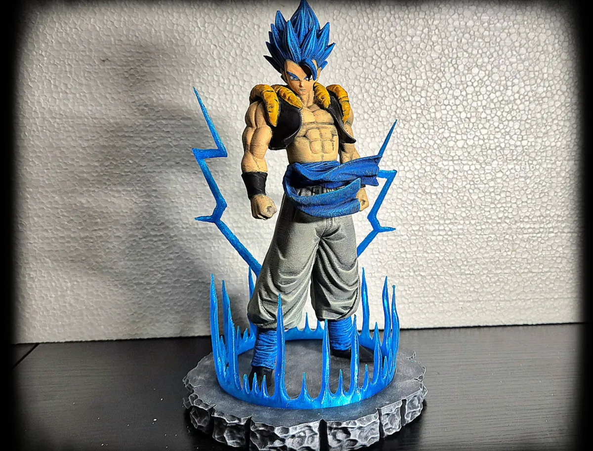 Gogeta SSJ Blue with FX by ONI.FORGE MakerWorld: Download Free 3D Models