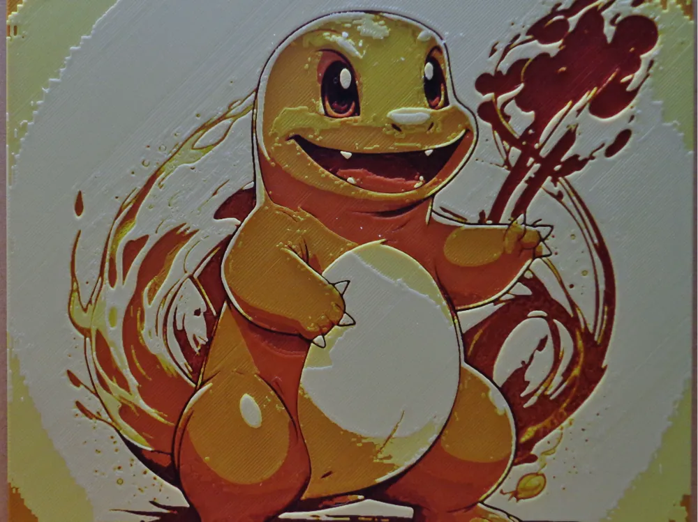 Hueforge Charmander Fan Art by The Mad Fabricator - MakerWorld