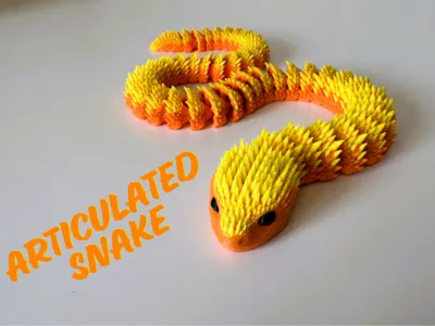 Articulated Horn Spiked Skeleton Snake by 3D_ADHD MakerWorld: Download ...