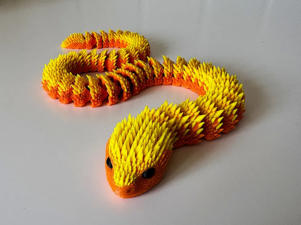 Spiked Articulated Snake by danikebab18 MakerWorld: Download Free 3D Models