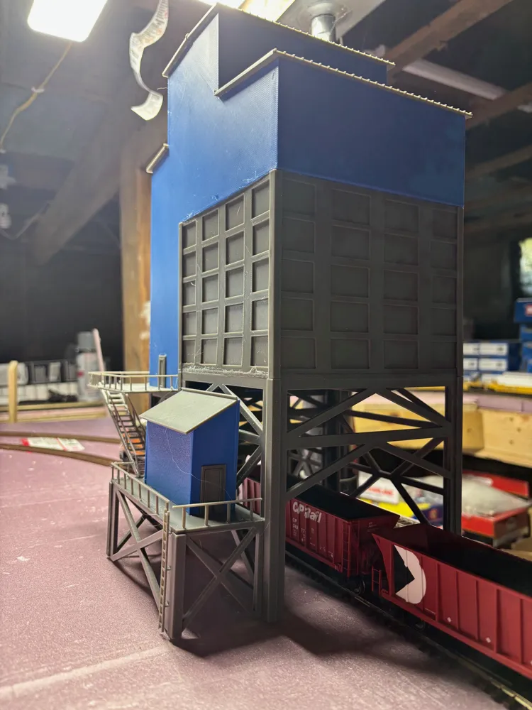 HO Scale Coal Flood Loader - Free 3D Print Model - MakerWorld