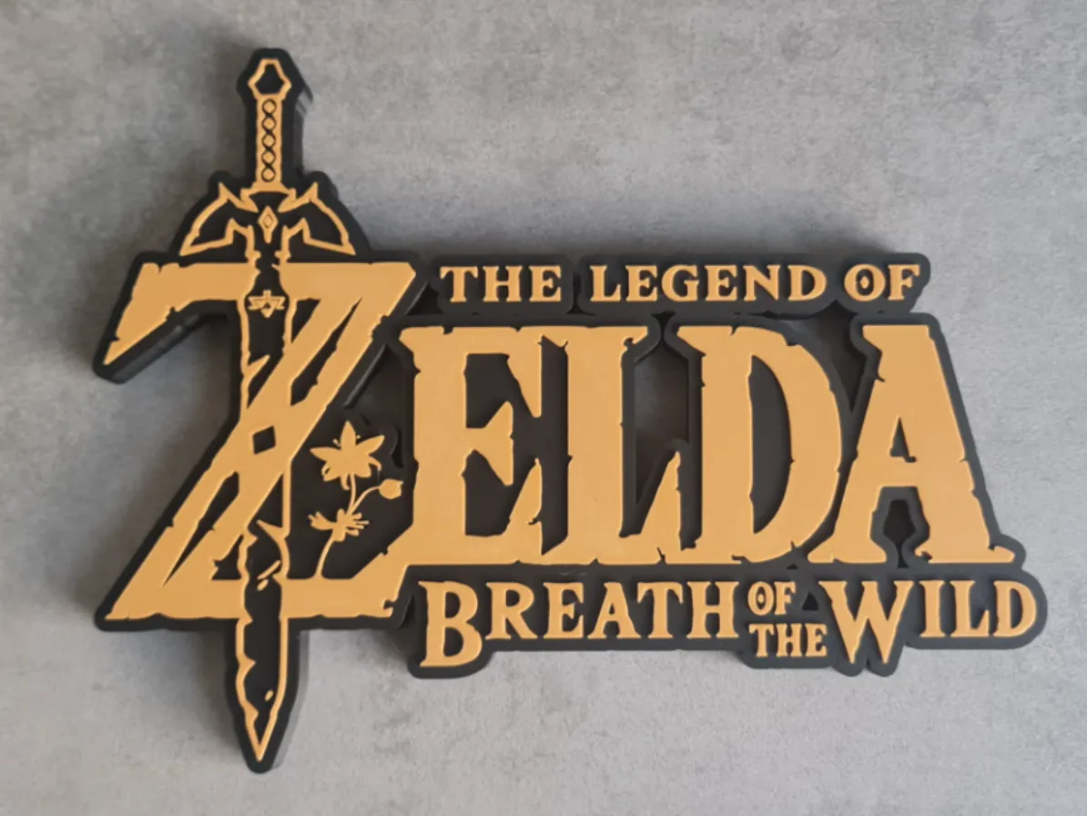 Zelda Breath of the wild Logo / Sign - Free 3D Print Model - MakerWorld