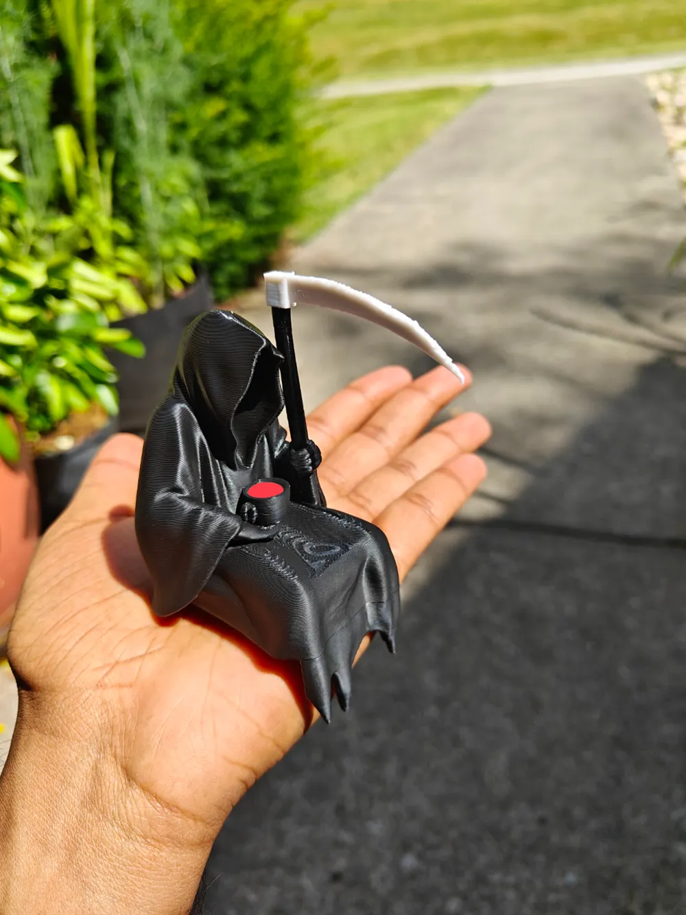 Grim Reaper Figurine with Cup - Death's Day Off by 3DMakerSpace ...