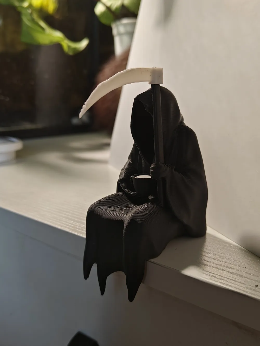 Grim Reaper Figurine with Cup - Death's Day Off by 3DMakerSpace ...