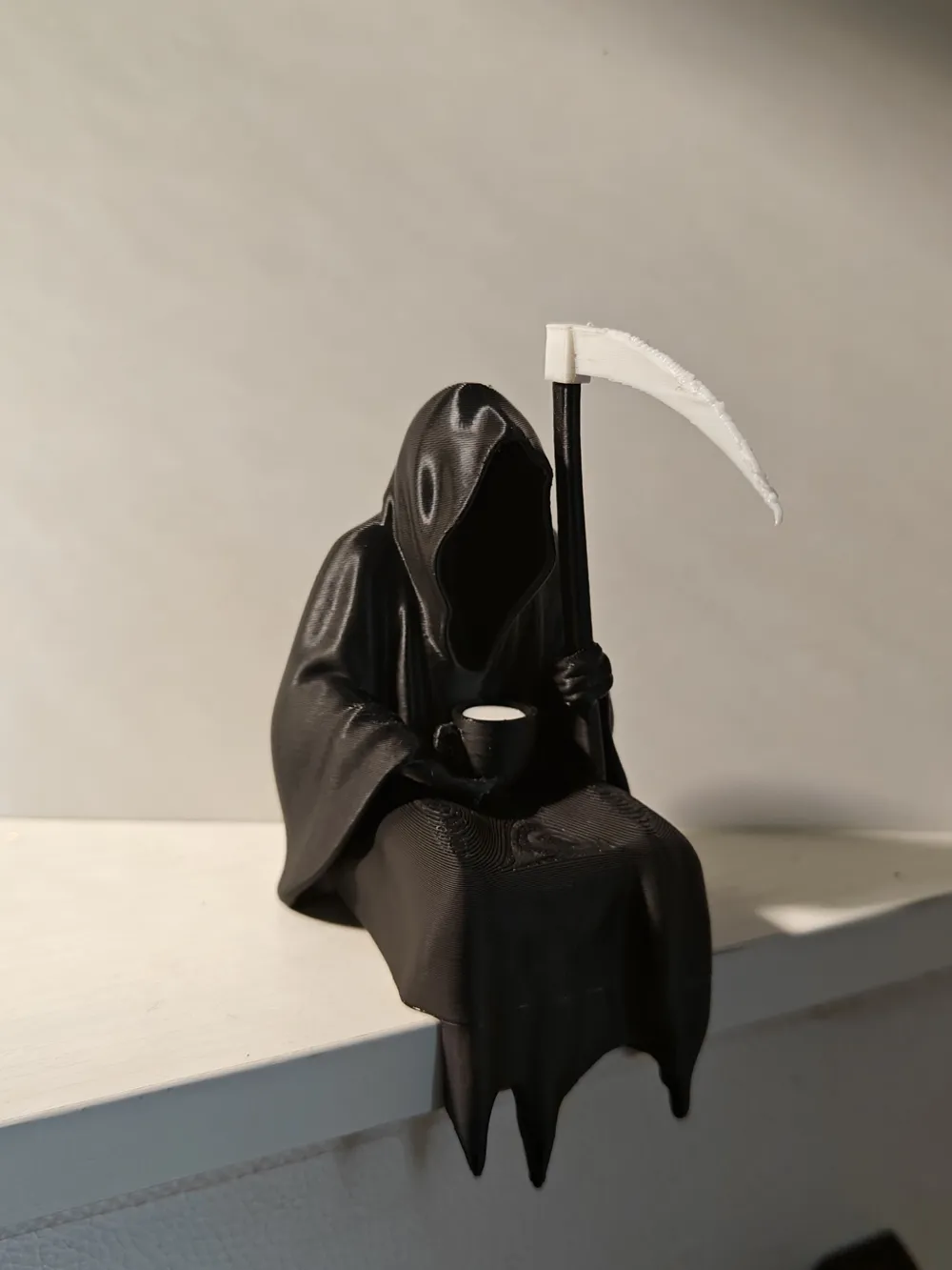Grim Reaper Figurine with Cup - Death's Day Off by 3DMakerSpace ...