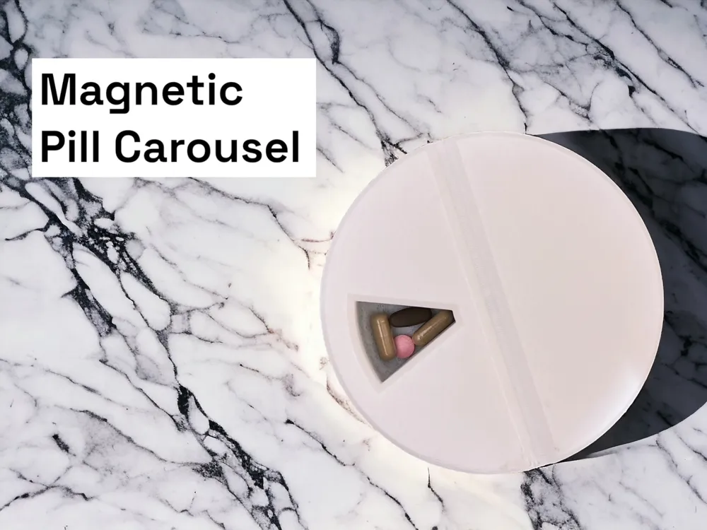 Magnetic Pill Carousel - Weekly Pill Reminder by Jameswatts1990 ...