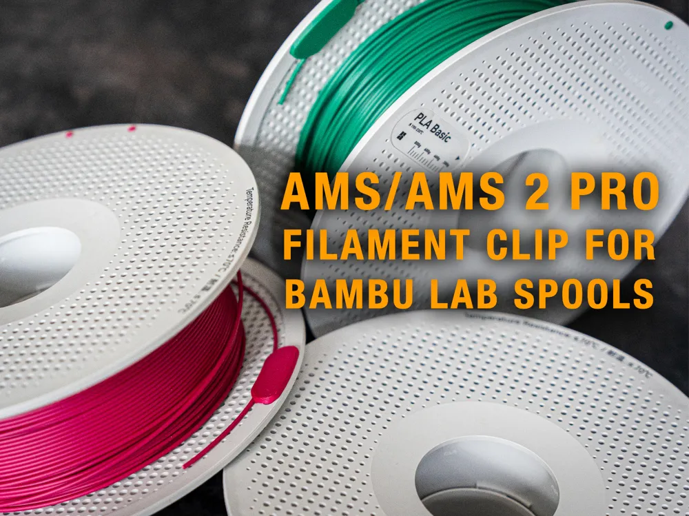Filament clip for Bambu Lab spools - Free 3D Print Model - MakerWorld