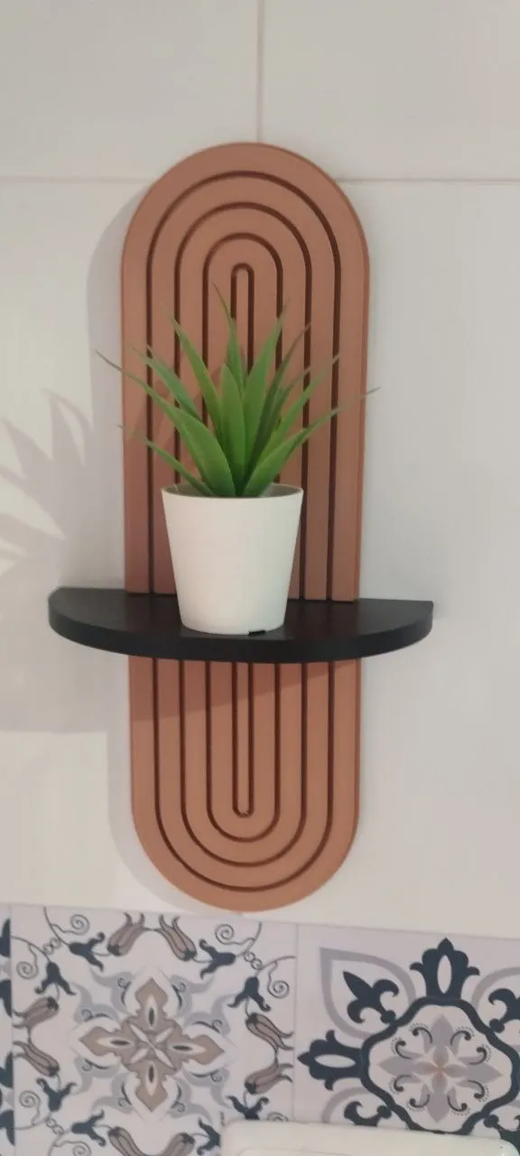 Elegant geometric arch shelf - Free 3D Print Model - MakerWorld