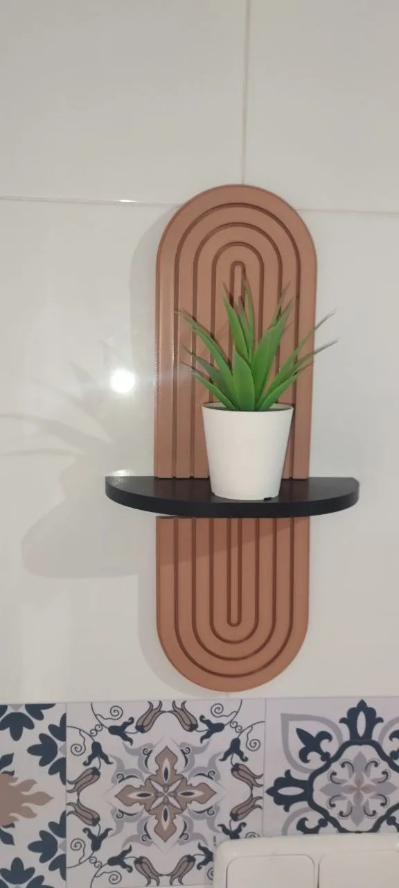 Elegant geometric arch shelf - Free 3D Print Model - MakerWorld