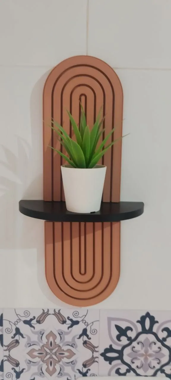 Elegant geometric arch shelf - Free 3D Print Model - MakerWorld