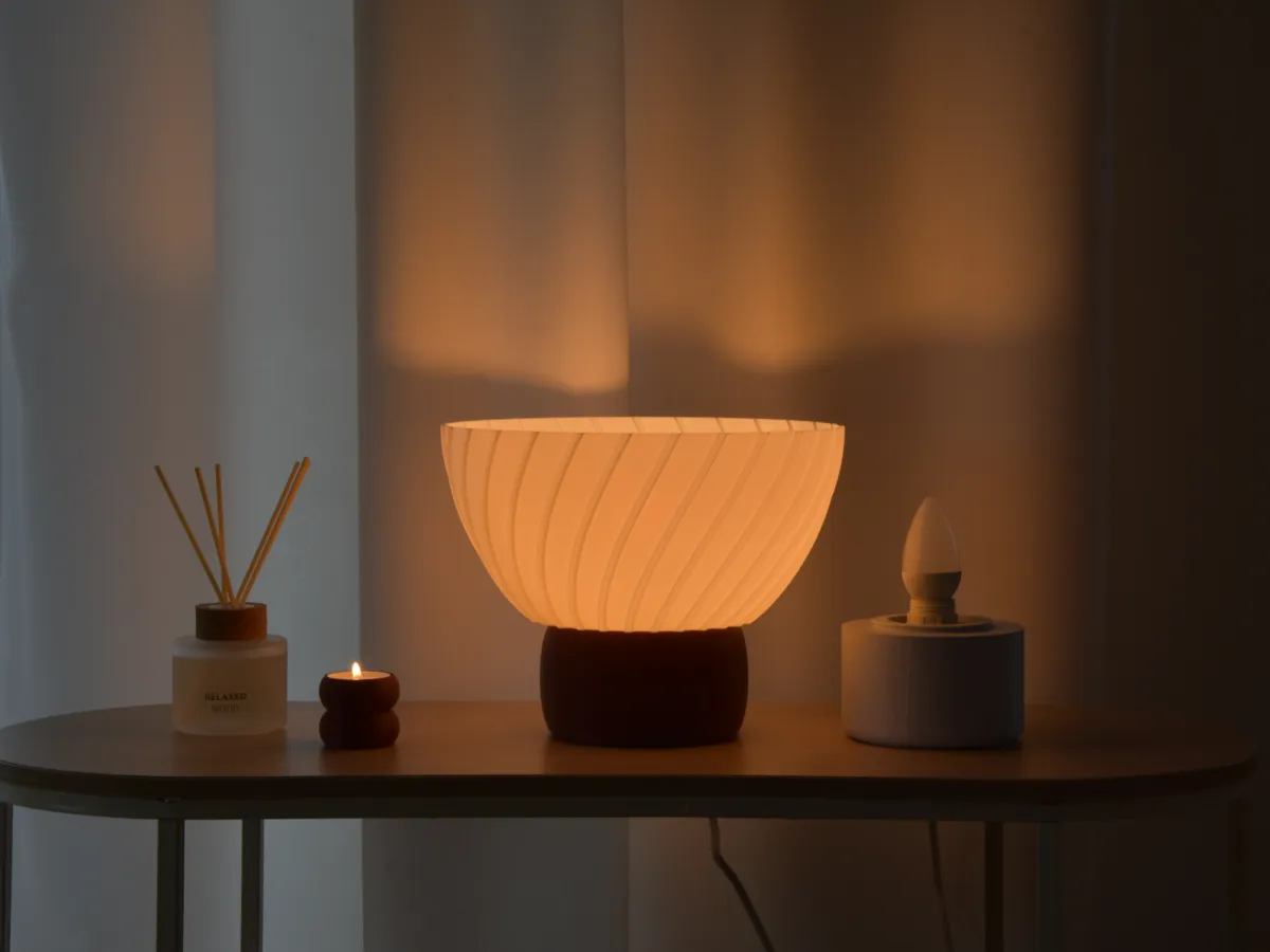 Ribbed Tulip Table Lamp|Modular STRÅLA Modu-Series - Free 3D Print ...