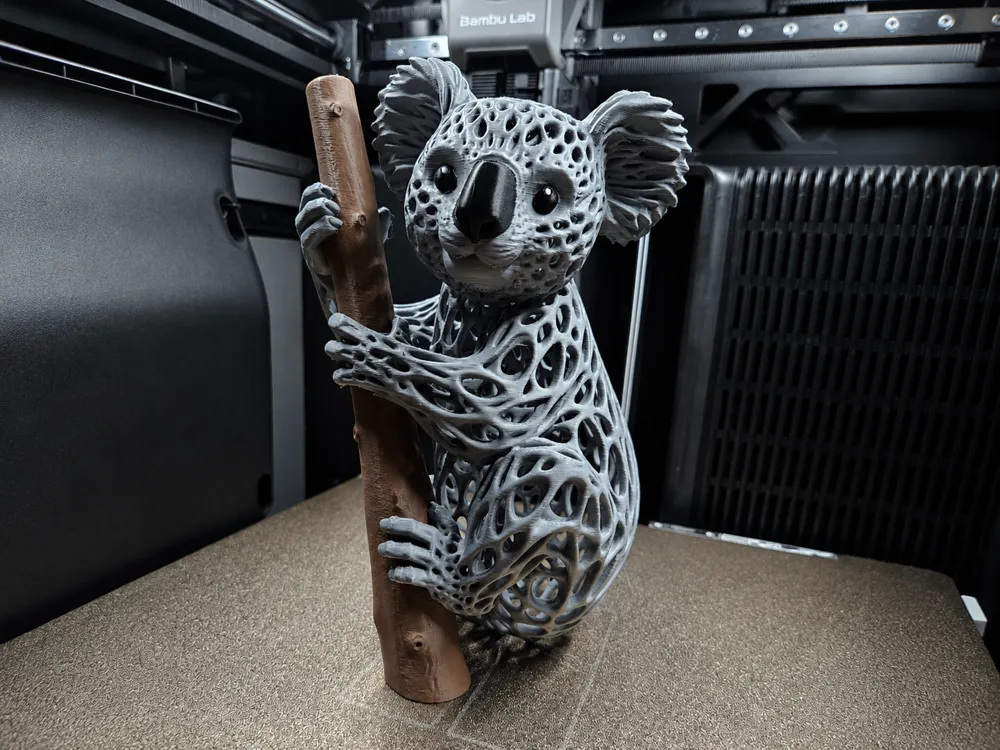 Voronoi Koala Climbing Tree - Free 3D Print Model - MakerWorld