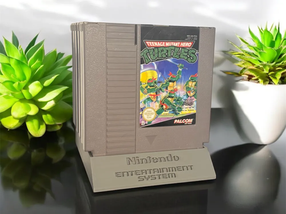 NES game display stand - Free 3D Print Model - MakerWorld