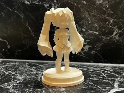 Hatsune Miku Lowpoly - Free 3D Print Model - MakerWorld